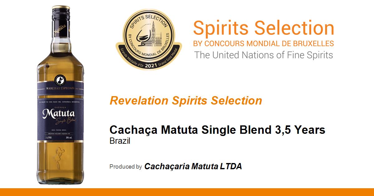 Cachaça Matuta Single Blend 3,5 Years • Spirits Selection