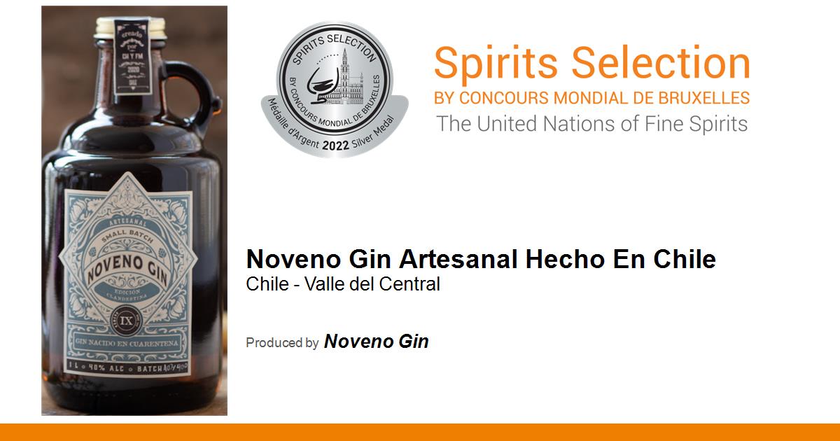 Noveno Gin Artesanal Hecho En Chile • Spirits Selection
