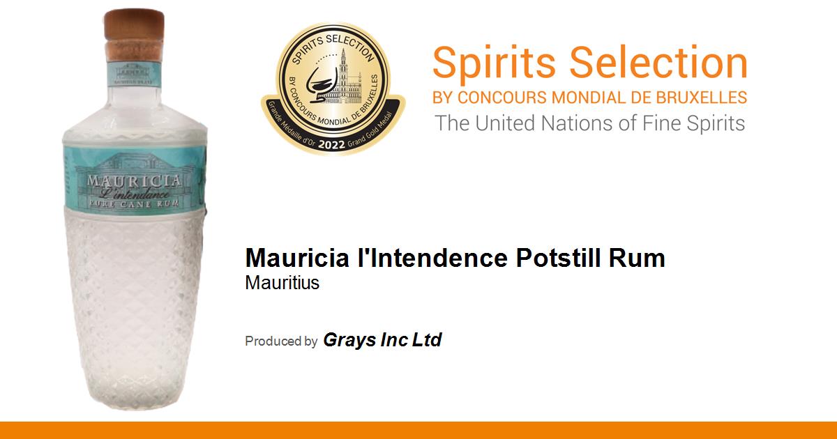 Mauricia l'Intendance Potstill Rum • Spirits Selection