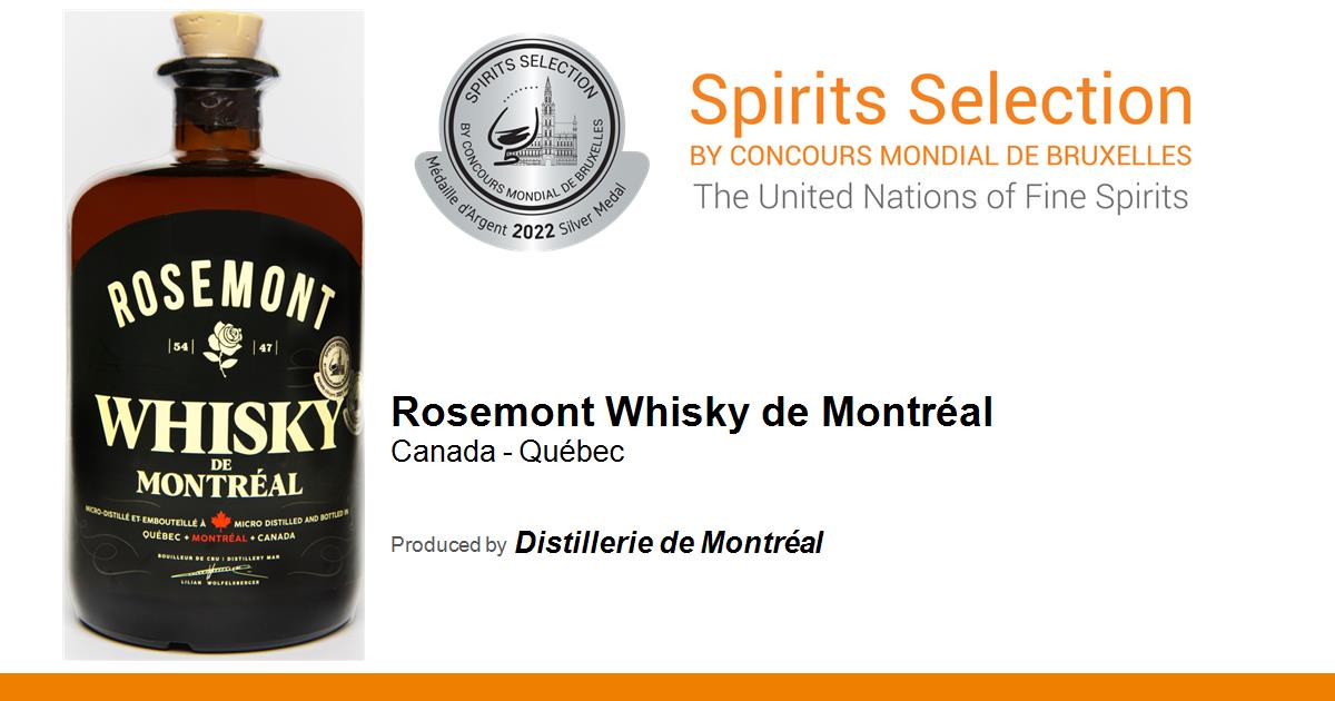 Rosemont Whisky de Montréal • Spirits Selection