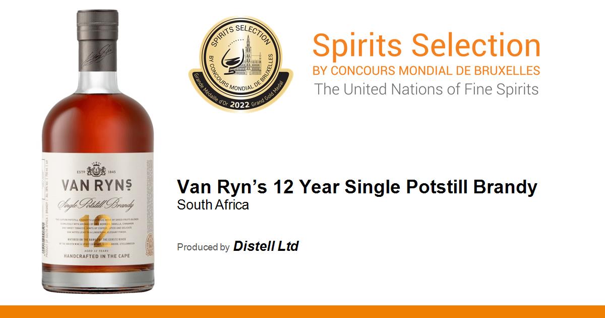 Van Ryns 12 Year Single Potstill Brandy • Spirits Selection