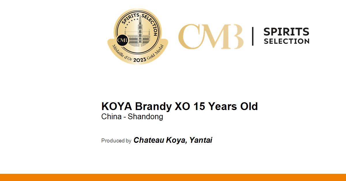 KOYA Brandy XO 15 Years Old • Spirits Selection