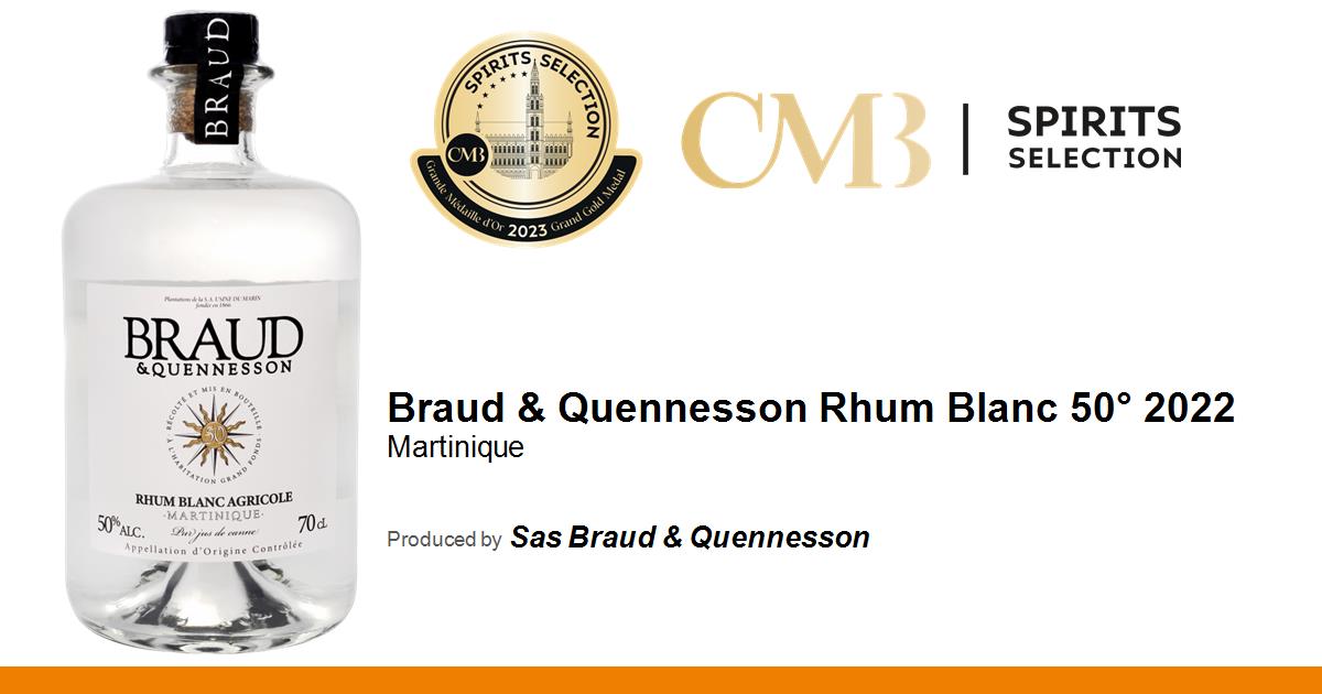 Braud & Quennesson Rhum Blanc 50° 2022 • Spirits Selection