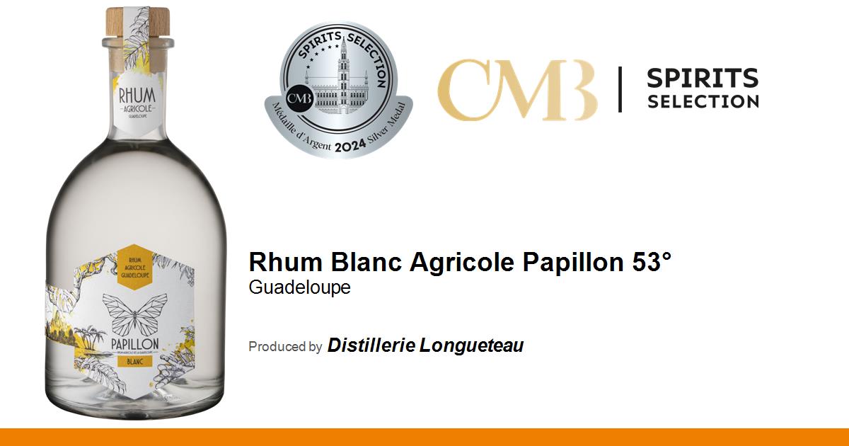 Rhum Blanc Agricole Papillon 53° • Spirits Selection