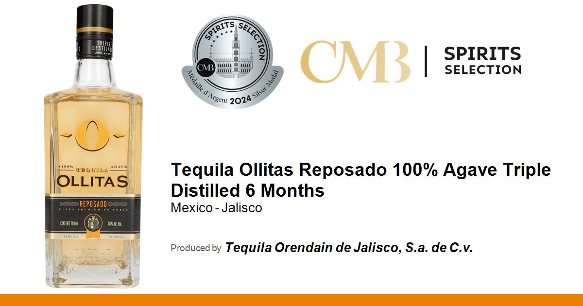 Tequila Ollitas Reposado 100% Agave Triple Distilled 6 Months • Spirits ...