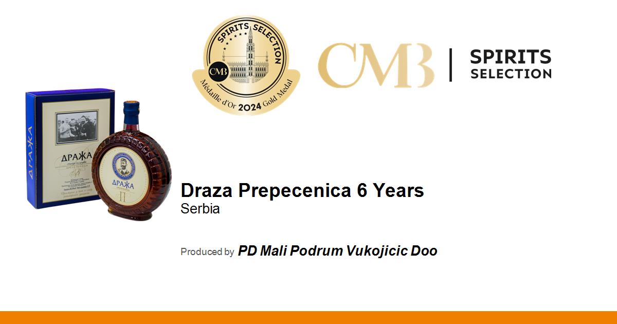 Draza Prepecenica 6 Years • Spirits Selection
