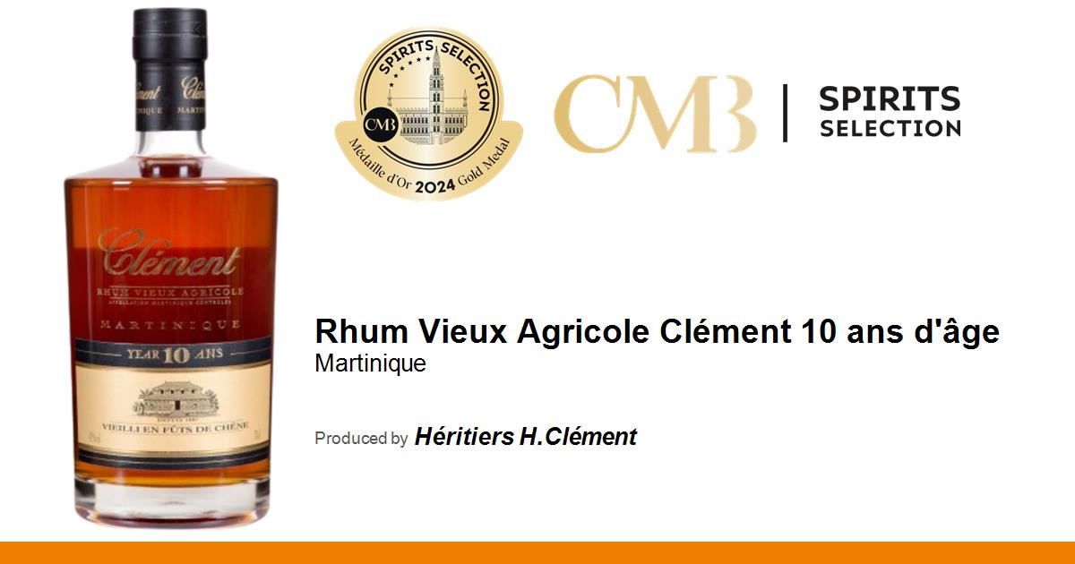 Rhum Vieux Agricole Clément 10 ans d'âge • Spirits Selection