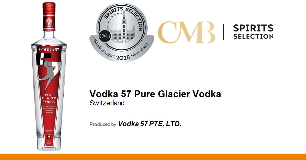 Vodka 57 Pure Glacier Vodka • Spirits Selection