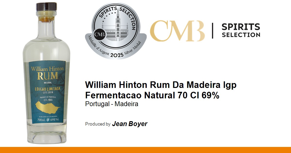 William Hinton Rum Da Madeira Igp Fermentacao Natural 70 Cl 69% ...