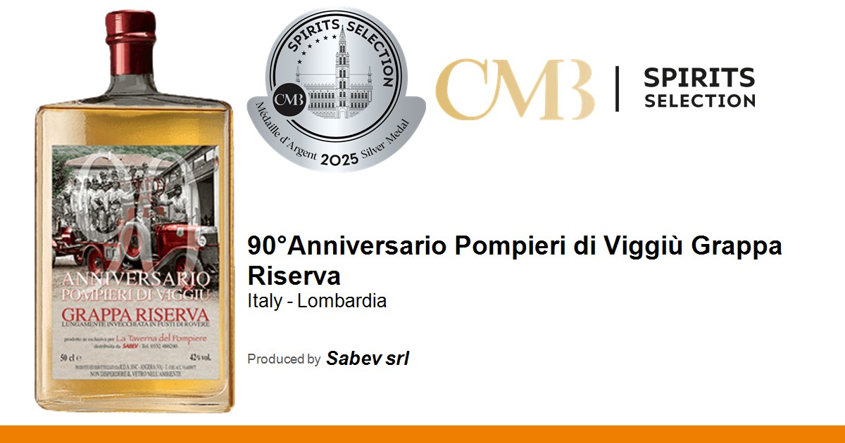 90°Anniversario Pompieri di Viggiù Grappa Riserva • Spirits Selection